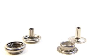 snap fastener extended length cap has a 1/4" post/eyelet has a 3/8" post - select the quantity that you need (10 piece set)