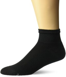 hanes ultimate mens 6-pack x-temp ankle casual sock, black, 12-jun us