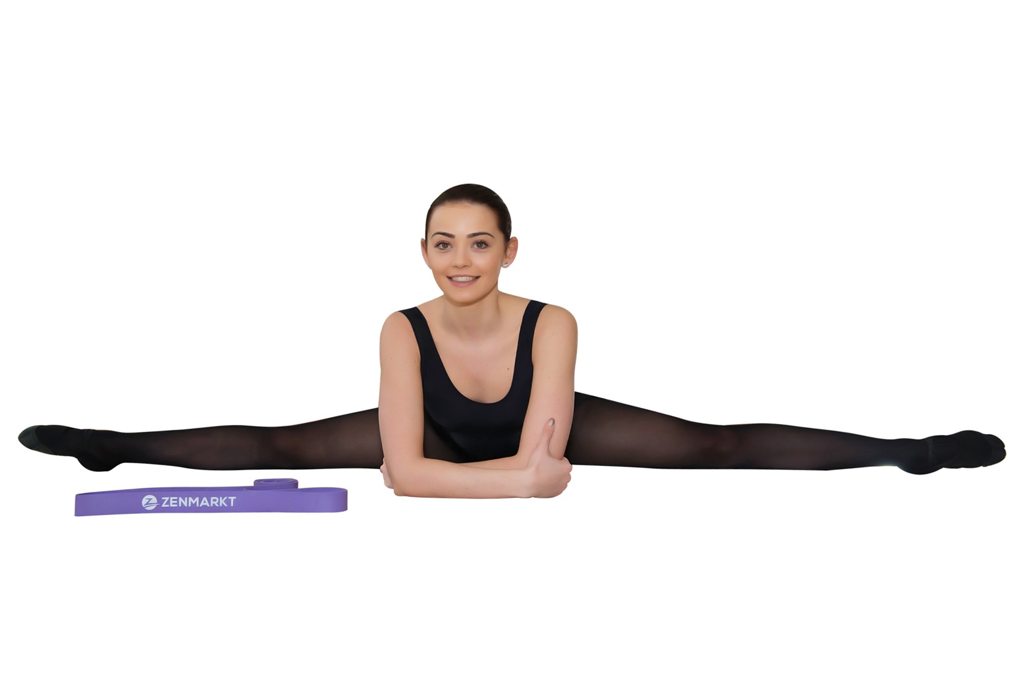 Zenmarkt Stretch Bands for Flexibility and Strength - Ballet Stretch Bands Ideal to Have as Dance Equipment in Every Competition - Suitable for Gymnastics, Cheerleading, and Pilates Training(Purple)