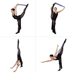 Zenmarkt Stretch Bands for Flexibility and Strength - Ballet Stretch Bands Ideal to Have as Dance Equipment in Every Competition - Suitable for Gymnastics, Cheerleading, and Pilates Training(Purple)