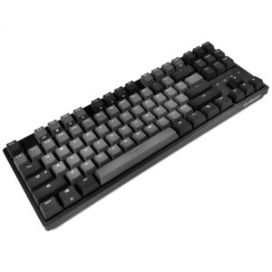 durgod taurus k320 tkl mechanical gaming keyboard - 87 keys - double shot pbt - nkro - usb type c (cherry brown, space grey)