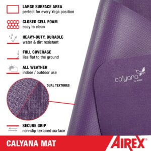 Airex Calyana Prime Yoga Mat, Ocean Blue