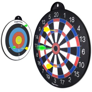 giggle n go magnetic dart board kids - magnetic dart board for boys or girls boys gifts age 6 and above. fun dart game for kids and make great xmas or birthday gifts for boys or girls