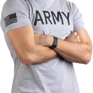 Ann Arbor T-shirt Co. Army PT Style Shirt | U.S. Military Physical Traning Infantry Workout T-Shirt-(Adult,S)