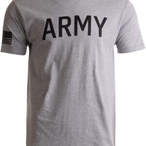 Ann Arbor T-shirt Co. Army PT Style Shirt | U.S. Military Physical Traning Infantry Workout T-Shirt-(Adult,S)