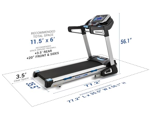 XTERRA Fitness TRX4500 Premium Performance Series Folding Treadmill, Large XTRASoft Cushioned Running Deck, LCD Display, Handlebar Speed and Incline Controls, Variety of Programs, FTMS Bluetooth