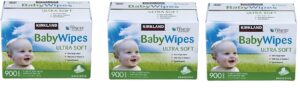 kirkland signature baby wipes, zkixfp, 3 boxes of 900 wipes