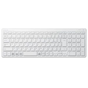 elecom wireless compact keyboard pantograph thin type [white] tk-fdp099twh (japan import)