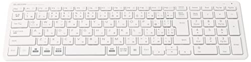 ELECOM Wireless compact keyboard Pantograph thin type [White] TK-FDP099TWH (Japan Import)