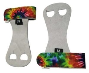 push athletic gymnastics youth hand grips (tye dye, large)