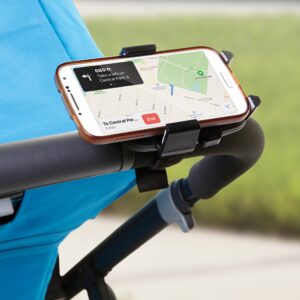 Dreambaby Stroller EZY-Fit Phone Holder- Suitable for Most Phones Including iPhone, Samsung, Motorola- Fits All Strollers, Prams, Wheelchairs, and More