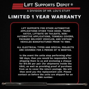 Lift Supports Depot Qty (2) Fits Snap-On Tool Box Lid Replaces 1-2369 Match # to Old Lift Supports Shocks Struts