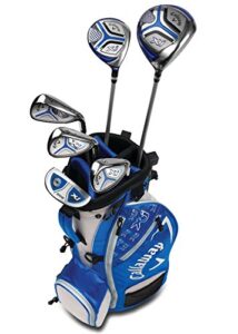 callaway golf xj junior golf set, level 2, 6 piece set, right hand, blue