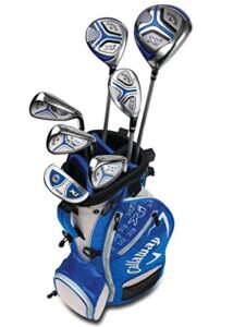 callaway golf xj junior golf set, level 3, 7 piece set, right hand, blue