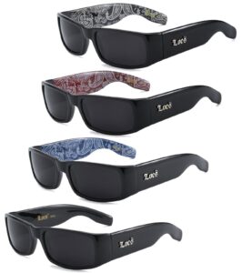 locs 4 pack 06 1 black & 3 bandana print nb