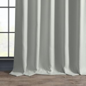 HPD Half Price Drapes Faux Linen Room Darkening Curtains - 108 Inches Long Luxury Linen Curtains for Bedroom & Living Room (1 Panel), 50W X 108L, Oyster