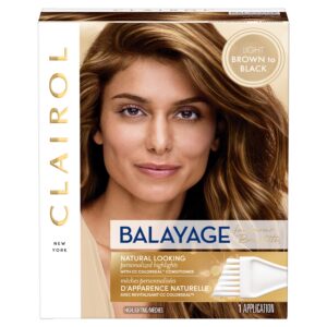 clairol nice'n easy balayage permanent hair dye, brunettes hair color, pack of 1