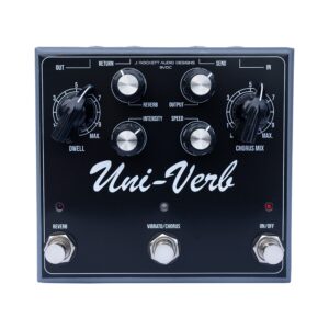 j rockett audio designs uni-verb pedal, black (uv 9520-052)