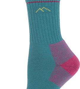 Darn Tough Women's Hiker Coolmax Micro Crew Midweight Hiking Socks (Style 1929) - Teal, Medium