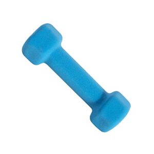 CAP Barbell Neoprene Coated Dumbbell Weights, 2 Pound, Single, Blue