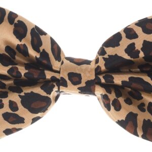 Man of Men Leopard Bow Tie for Men, Leopard Tie, Gold, Brown & Black Bowtie, Cheetah Print Bow Tie