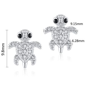 CANDYFANCY 2 Pieces 16g / 18g Surgical Steel Sea Turtle Ear Cartilage Helix Studs Earrings Auricle Piercings (16G Bar 1.2mm Thick)