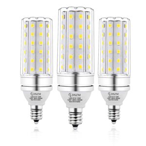 e12 led bulbs,12w led corn light bulb, e12 led bulb 100w equivalent 1200 lumen daylight 5000k, non-dimmable led candelabra light bulbs, e12 candelabra base chandelier light bulbs, pack of 3