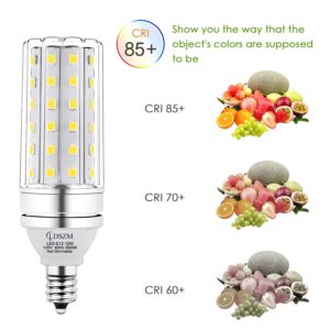 E12 LED Bulbs,12W LED Corn Light Bulb, E12 LED Bulb 100W Equivalent 1200 Lumen Daylight 5000K, Non-Dimmable LED Candelabra Light Bulbs, E12 Candelabra Base Chandelier Light Bulbs, Pack of 3