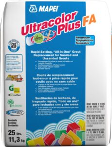 mapei ultracolor plus fa grout - 25 lbs (9 - gray)