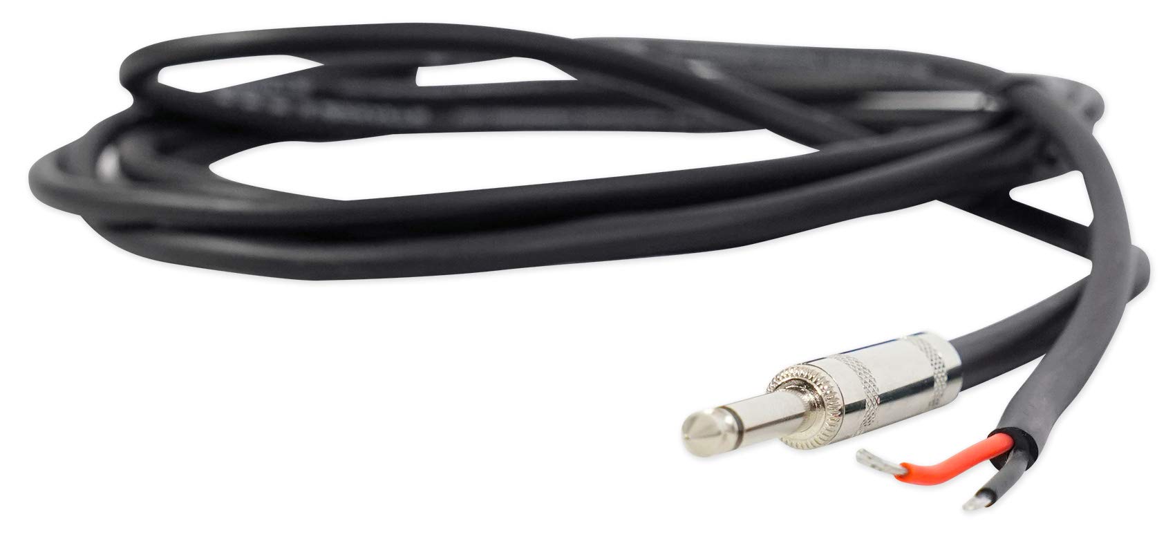 Rockville RTSBW10 10 Foot 1/4" TS to Bare Wire Speaker Cable,16 AWG,100% Copper