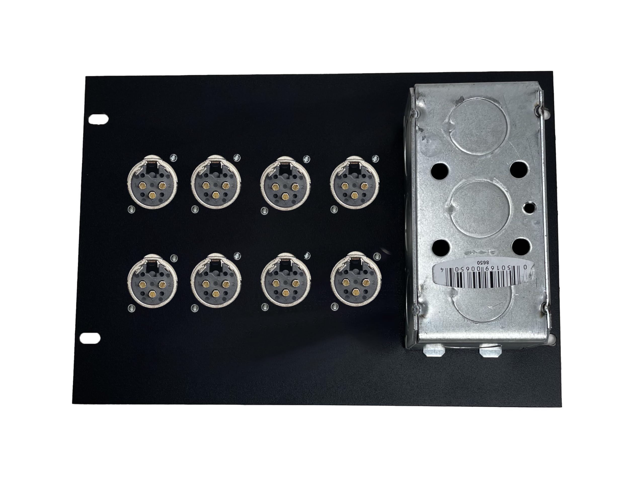 ProCraft Pro Audio Recessed Stage Floor Box 1 AC Duplex 8 XLR/Channel Any Configuration Made in the USA