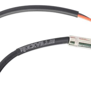 Rockville RTSBW20 20 Foot 1/4" TS to Bare Wire Speaker Cable,16 AWG,100% Copper