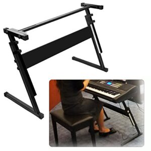 luvay keyboard stand for 61 or 54 keys, z-style, height adjustable, light weight (1-inch steel)