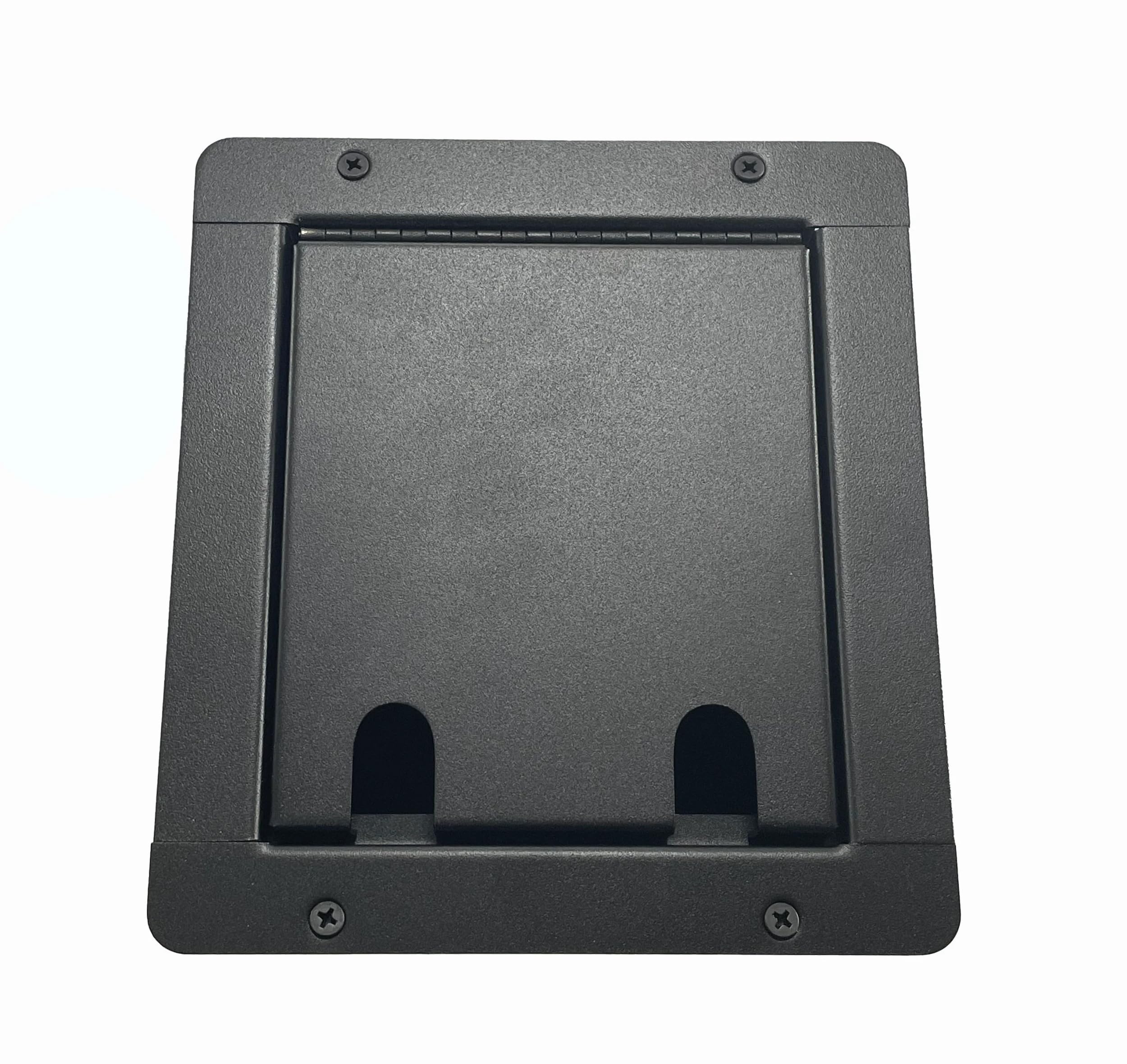 ProCraft Pro Audio Recessed Floor Pocket Box. Loaded with 2 AC Duplexes, Made in the USA