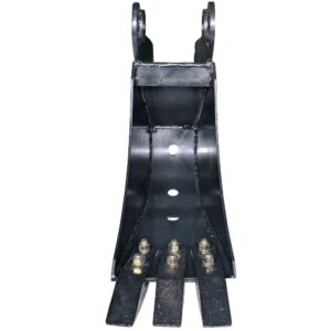 Titan Attachments 8" Fronthoe Bucket Fits Mini Skid Steer Fronthoe Backhoe Excavator, Bolt-on Forged Carbon Steel Teeth, Drainage Holes