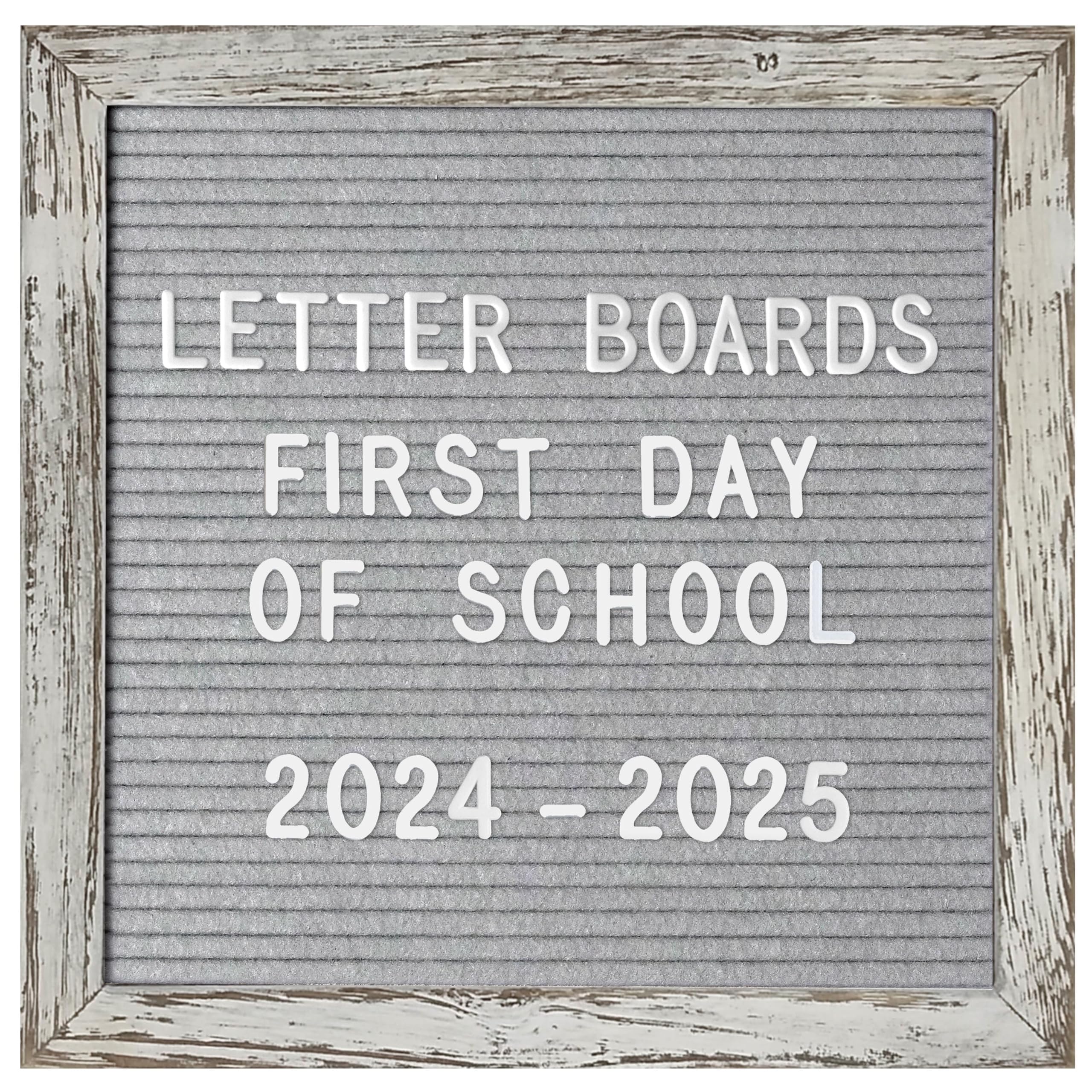 Felt Letter Board with Letters Numbers Pre Cut 10x10 Inch, First Day Of School Board Classroom Decor, Changeable Farmhouse Decor, Baby Announcement Sign Baby Board Message Wifi Password Sign