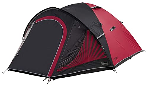 Coleman Tent The Blackout 4, 4 Man Tent with Blackout Bedroom Technology, Festival Essential, Family Dome Tent, 100% Waterproof 4 Person Camping Tent with Sewn in groundsheet