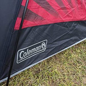 Coleman Tent The Blackout 4, 4 Man Tent with Blackout Bedroom Technology, Festival Essential, Family Dome Tent, 100% Waterproof 4 Person Camping Tent with Sewn in groundsheet