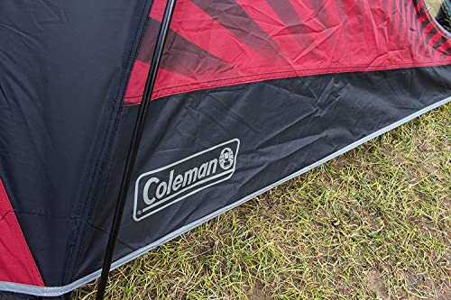 Coleman Tent The Blackout 4, 4 Man Tent with Blackout Bedroom Technology, Festival Essential, Family Dome Tent, 100% Waterproof 4 Person Camping Tent with Sewn in groundsheet