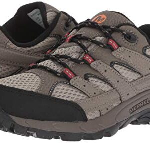 Merrell Moab 2 Low LACE Hiking Sneaker, BARK Brown, 4 Wide US Unisex Big_Kid