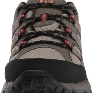 Merrell Moab 2 Low LACE Hiking Sneaker, BARK Brown, 4 Wide US Unisex Big_Kid