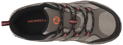 Merrell Moab 2 Low LACE Hiking Sneaker, BARK Brown, 4 Wide US Unisex Big_Kid