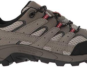 Merrell Moab 2 Low LACE Hiking Sneaker, BARK Brown, 4 Wide US Unisex Big_Kid