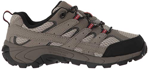 Merrell Moab 2 Low LACE Hiking Sneaker, BARK Brown, 4 Wide US Unisex Big_Kid