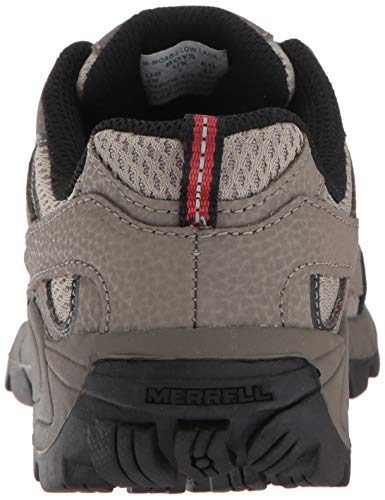 Merrell Moab 2 Low LACE Hiking Sneaker, BARK Brown, 4 Wide US Unisex Big_Kid