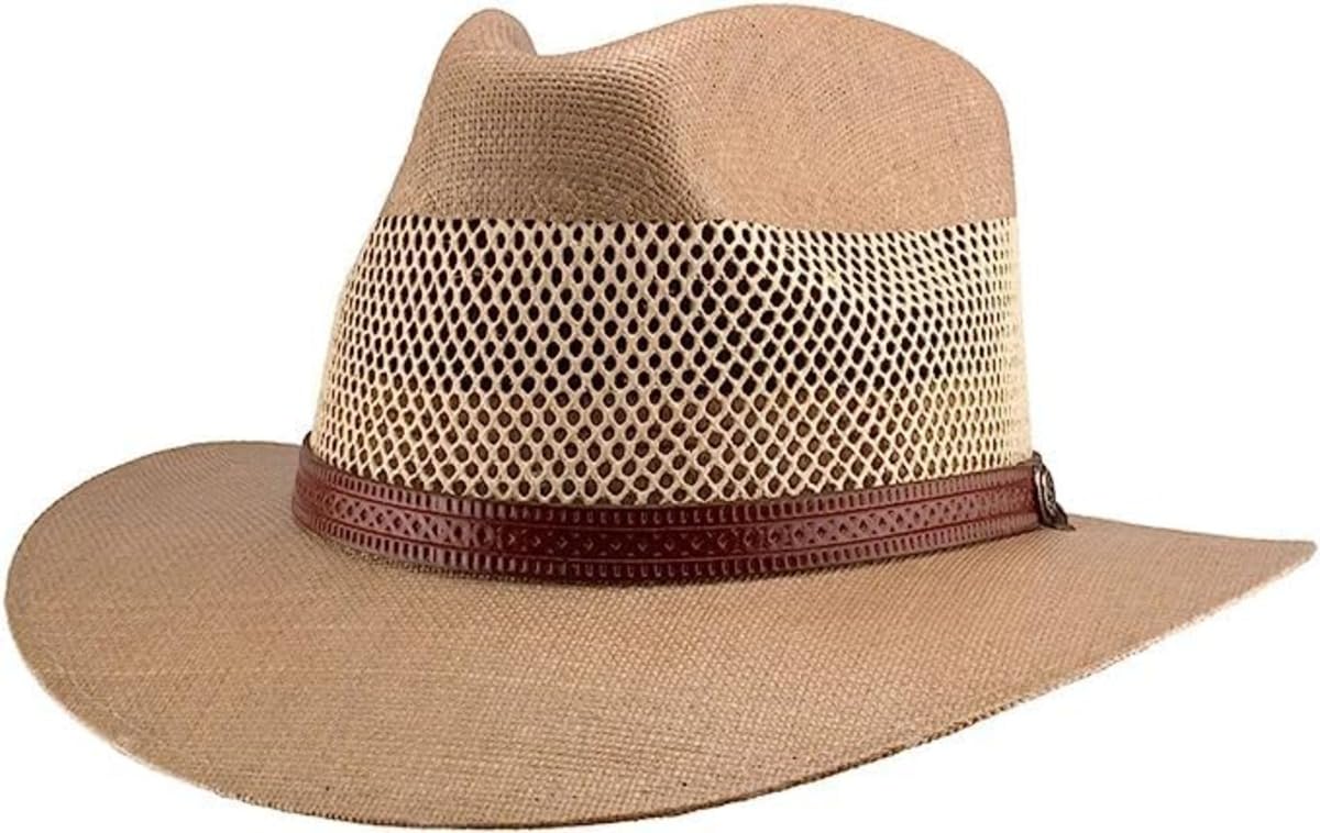 American Hat Makers Straw Hats for Men & Women — Milan Fedora Summer Hats Tan