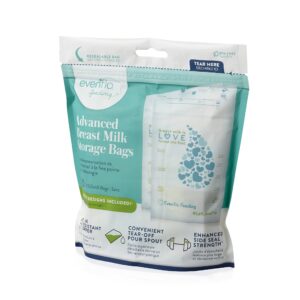 Evenflo Feeding Advanced Breast Milk Storage Bags for Breastfeeding - 5 Ounces (50 Count)