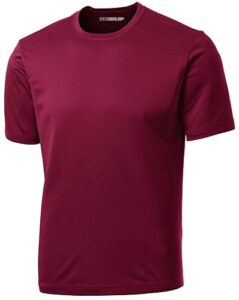 driequip men's short sleeve moisture wicking t-shirt-2xlt-cardinal