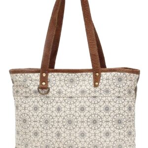 Myra Bags Ferris Wheel Upcycled Canvas Tote Bag S-0941