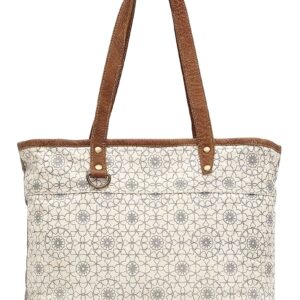 Myra Bags Ferris Wheel Upcycled Canvas Tote Bag S-0941